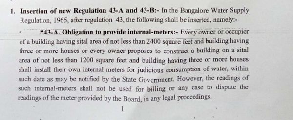 BWSSB Water Metering Rules: Why Bengaluru Apartments Need Smart Meters